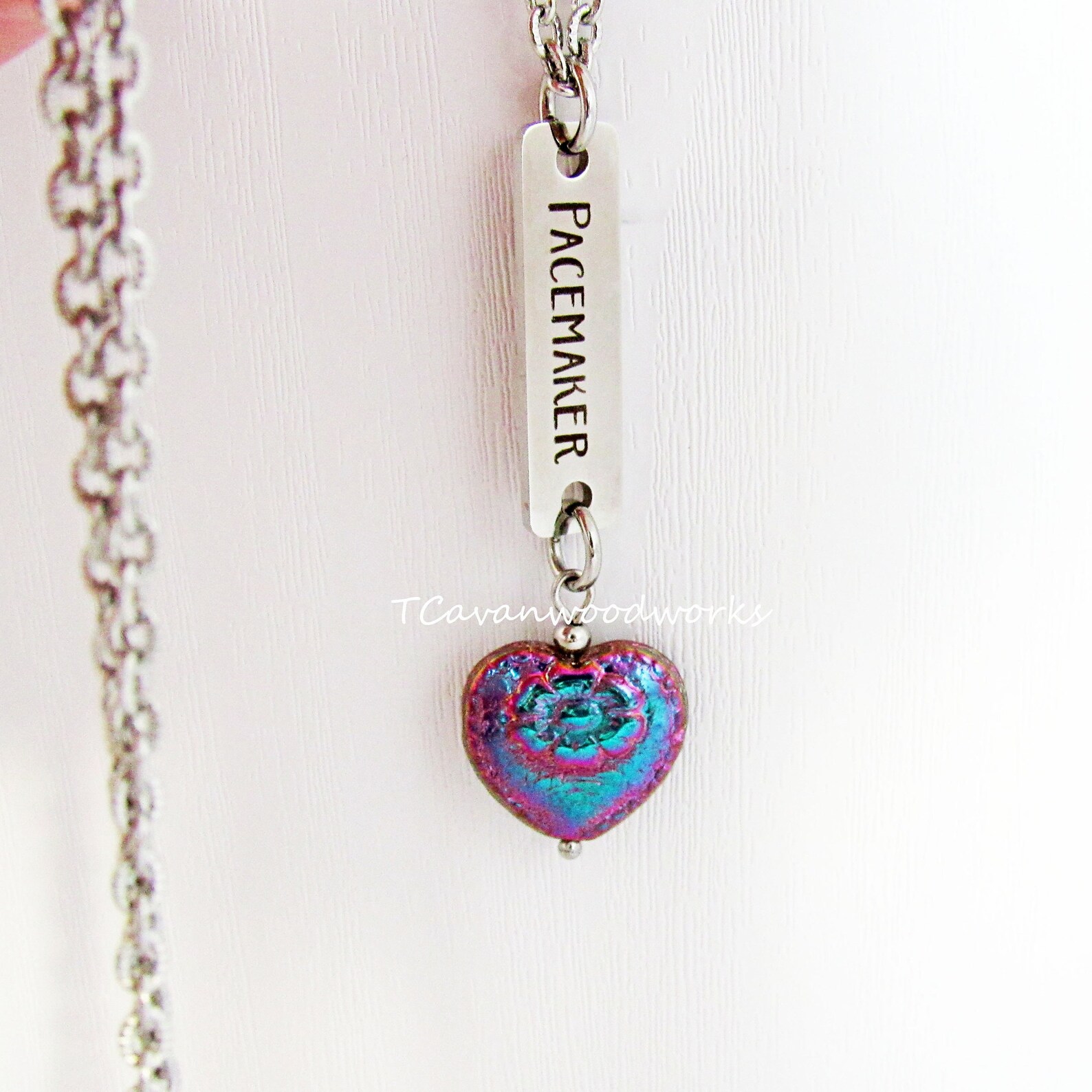 PACEMAKER NECKLACE Stainless Medical Alert Id Long Necklace - Etsy