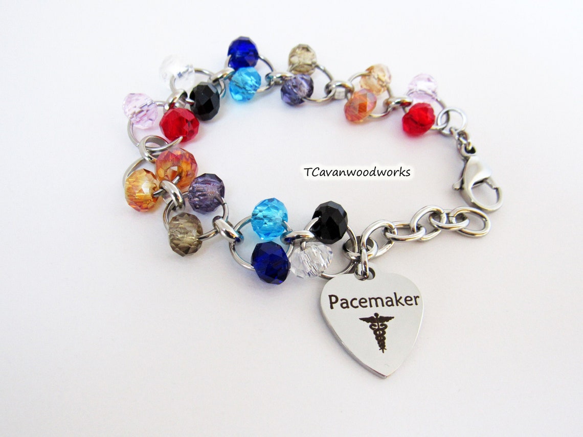 Pacemaker Heart Bracelet Medical Alert Id Chainmail Style - Etsy