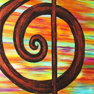 Treble Clef Wall Art, Wood Art, Metallic Abstract Colors, Music Wall ...