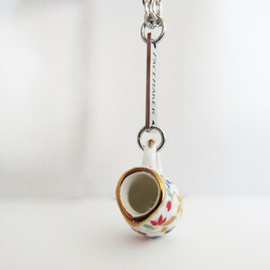 Pacemaker Necklace Floral Ceramic Tea Pitcher Pacemaker Jewelry Gifts ...