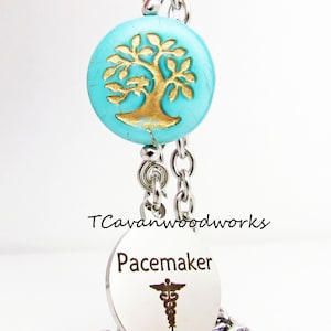 PACEMAKER NECKLACE STAINLESS Women Heart Patient Medical Alert Id Tree ...