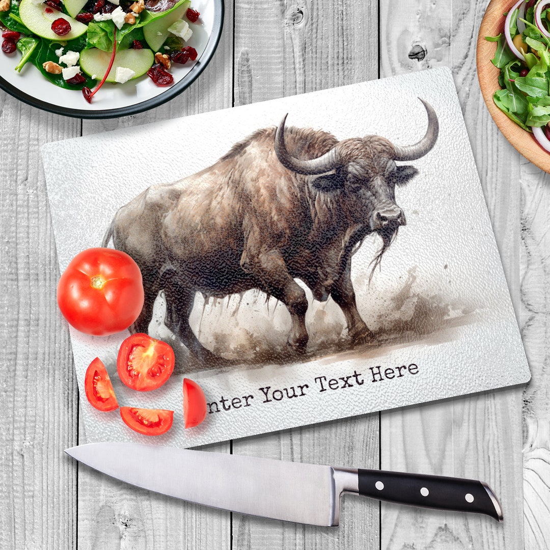 Bull Cutting Board - Etsy
