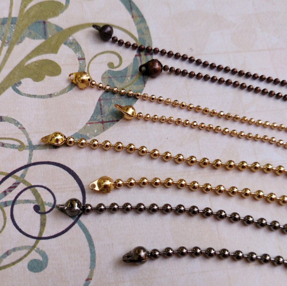 Ball Chain Loop End-bead Tip for Ball Chain-ball Chain - Etsy