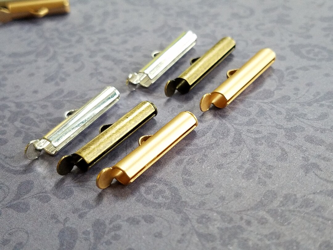 Slide Tube End 30 Mm Pack Connector Jewelry Designers-high Quality ...