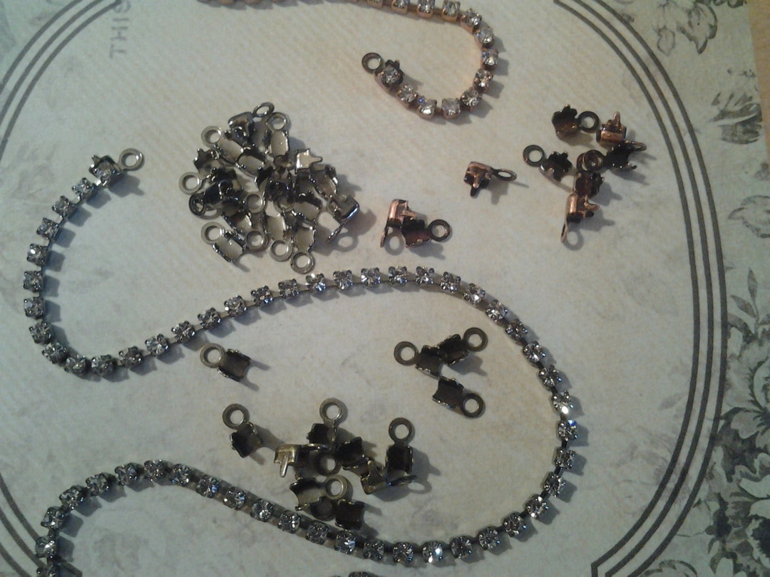Rhinestone Chain 3mm End Connector With Loop-high Quality-nickle Free ...