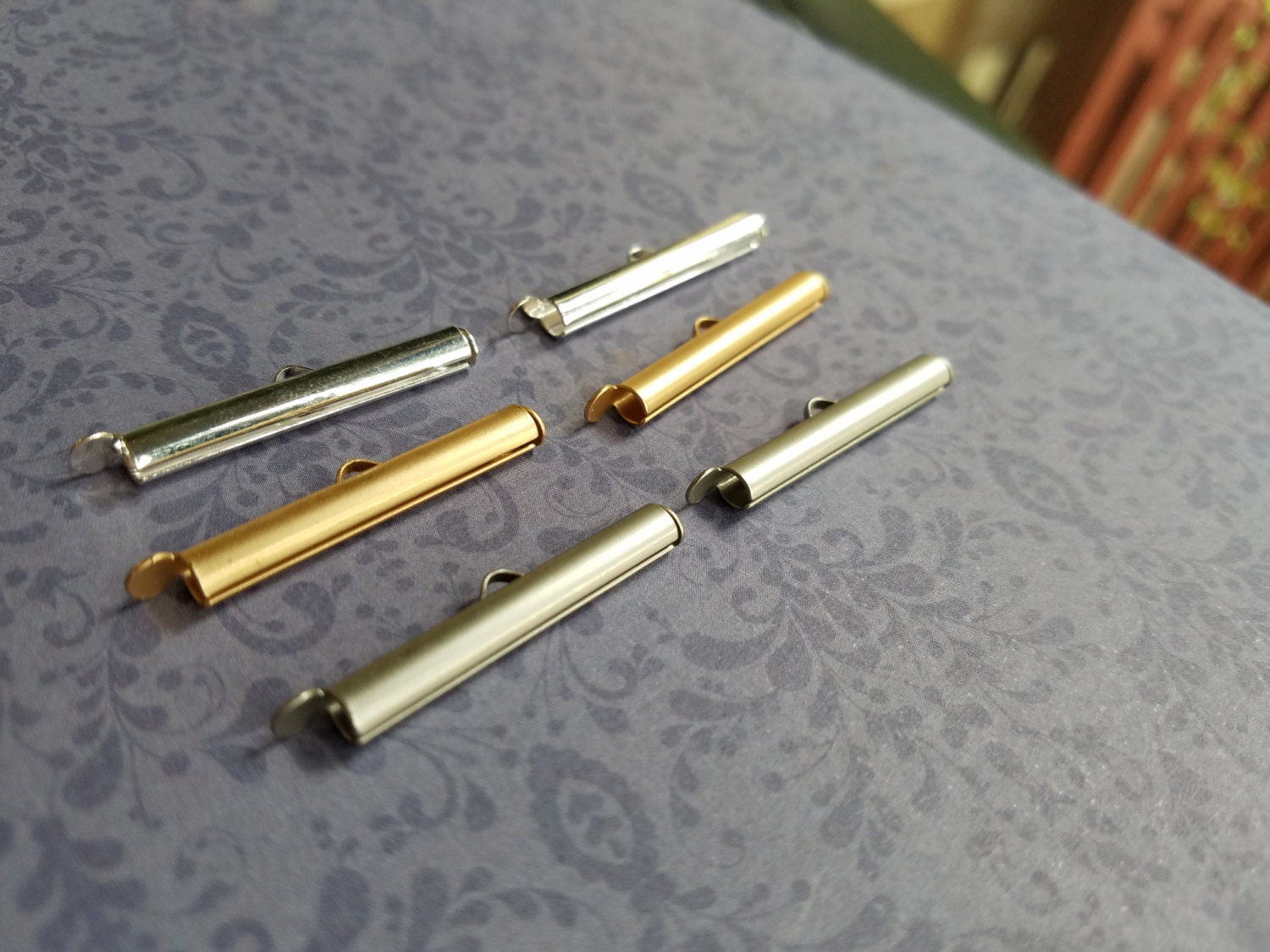 Slide Tube End 30 Mm Pack Connector Jewelry Designers-high - Etsy