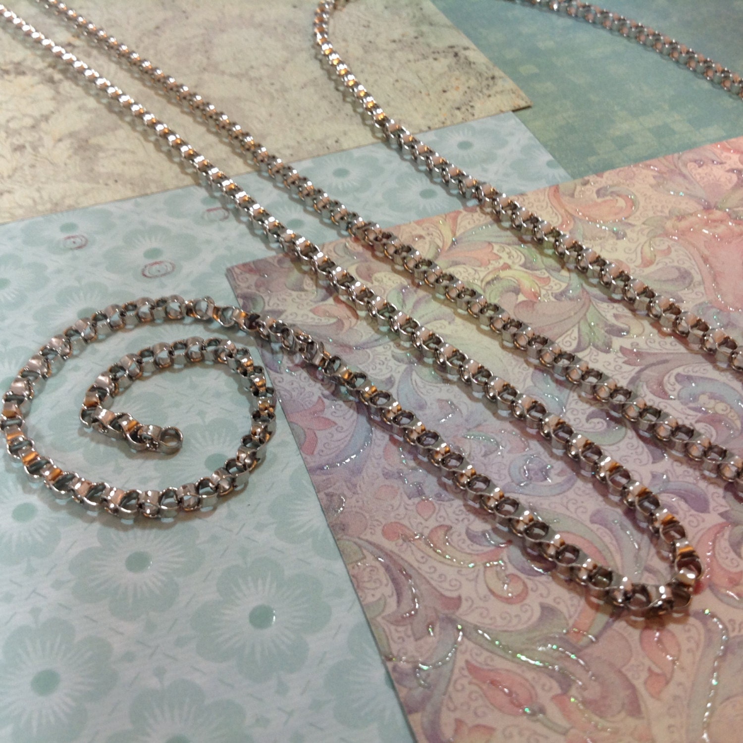 Chain-stainless Steel NEW Bicycle Box Rolo Chain-high | Etsy