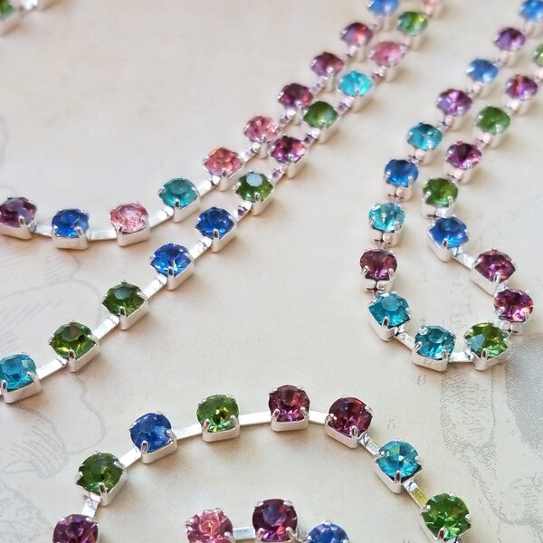 Rhinestone Chain - Etsy