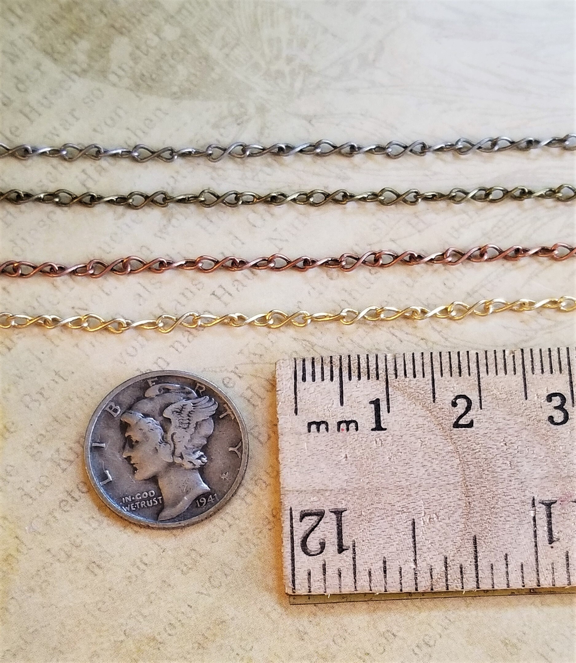 Chain-figure Eight Twist Small 5 Feet Jewelry Maker Necklace - Etsy