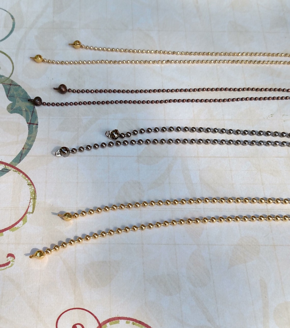 Ball Chain Loop End-bead Tip for Ball Chain-ball Chain - Etsy