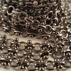 NEW Round Link Peanut Chain 6.5mm -high Quality Nickle Free Steampunk ...
