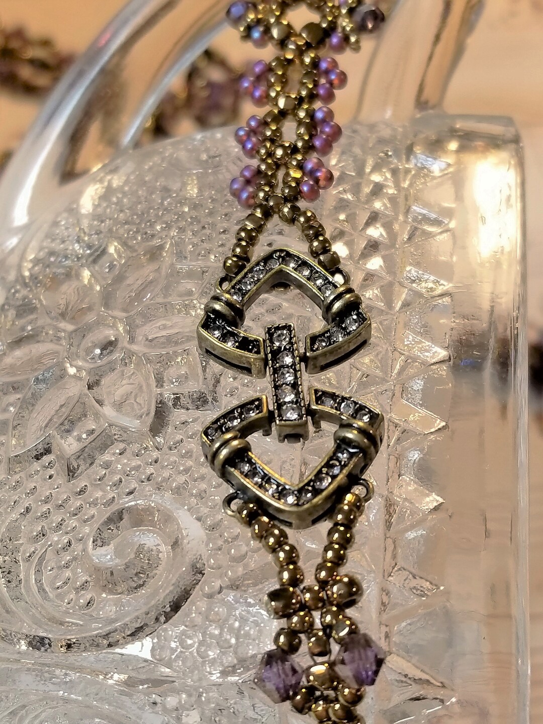 Rhinestone Clasp-triangle Style, 2 Loops-high Quality Hand Set ...