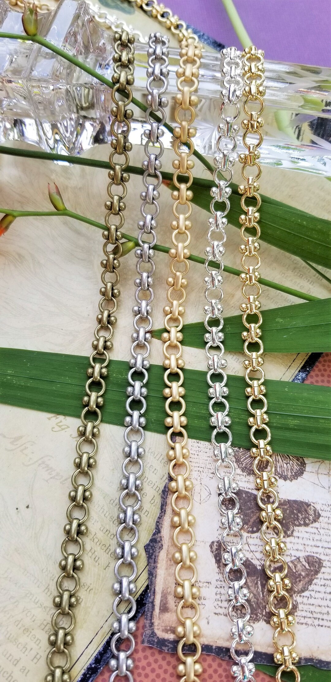 NEW Round Link Peanut Chain 6.5mm -high Quality Nickle Free Steampunk ...