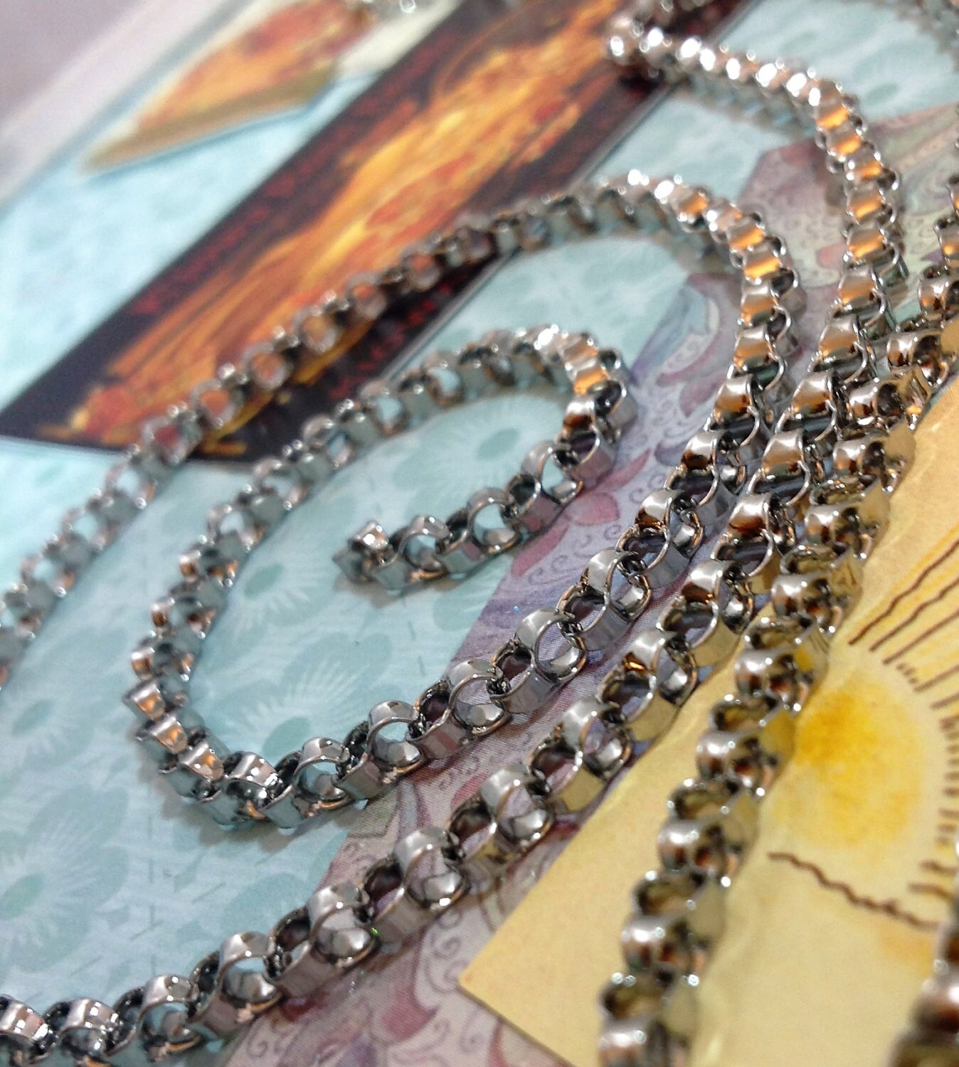 Chain-stainless Steel NEW Bicycle Box Rolo Chain-high | Etsy