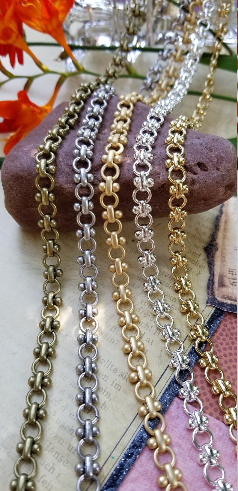 NEW Round Link Peanut Chain 6.5mm high Quality Nickle Free | Etsy