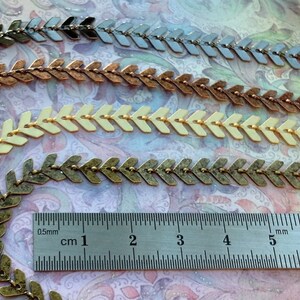 Chevron Chain-herring Bone, Fish Bone-6.5mm Flat Chevron Chain-great ...