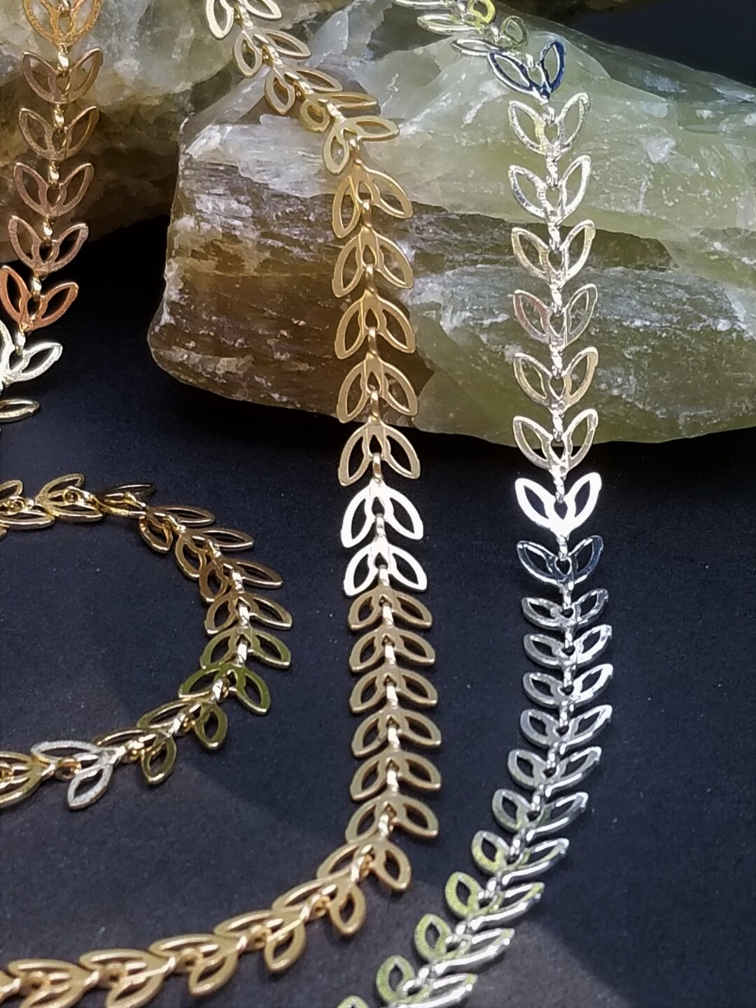 Leaf Fish Bone Chain Chevron Fish Tail Chain Trending Jewelry Makers ...