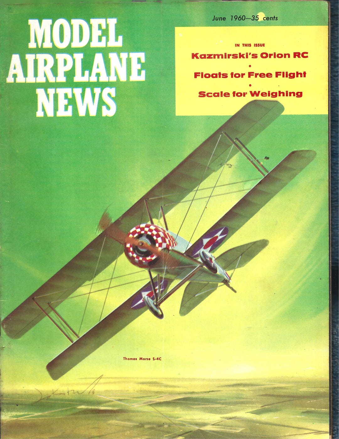 Model Airplane News-june 1960-early Birds-ultra Lights-64 Pages - Etsy