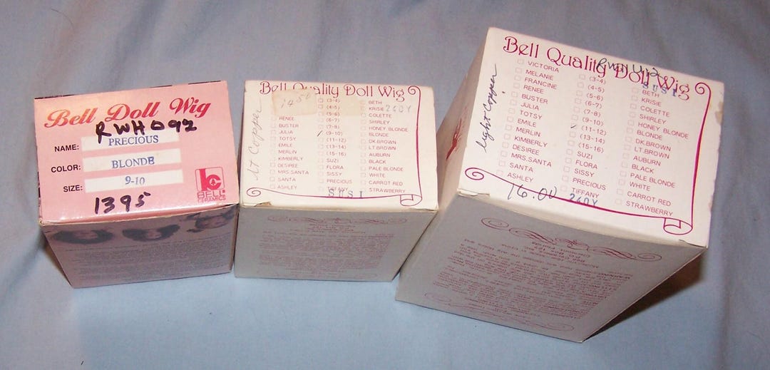 Lot of 3 NIB Assorted Bell Doll Wigs-susi, Precious-lot 1 - Etsy