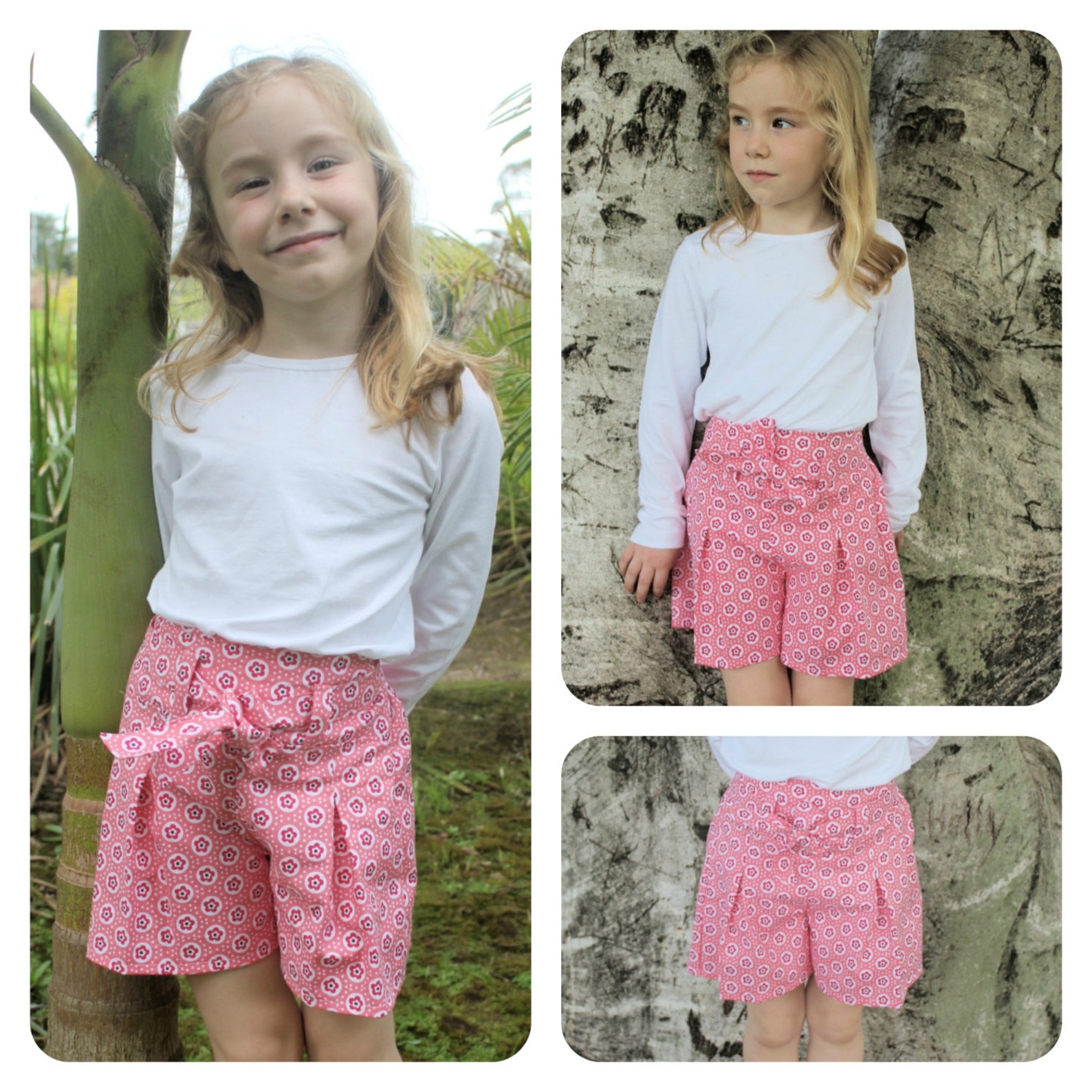 Pleats & Thank You Shorts: Toddler and Children 5T - 13/14 PDF Pattern ...