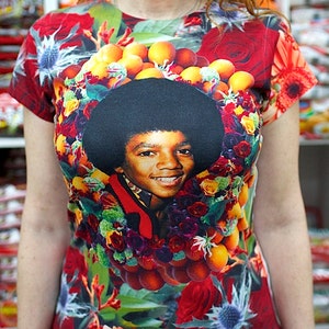 Fruit Floral Michael Jackson Vintage Inspired Tshirt - Etsy
