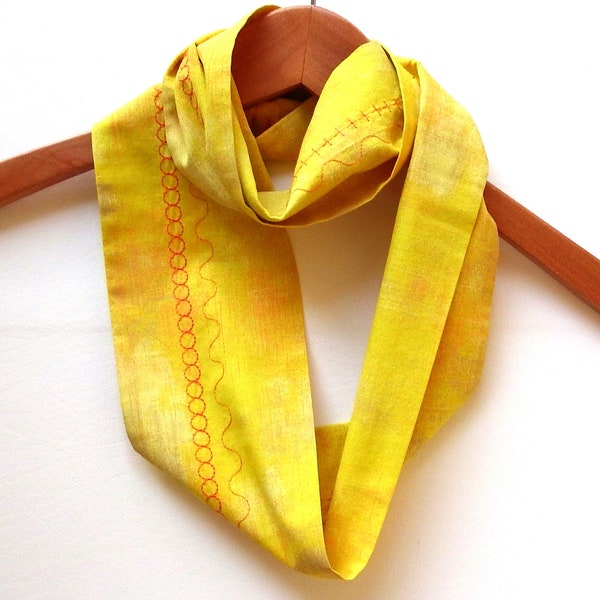 Bright Yellow Scarf - Etsy