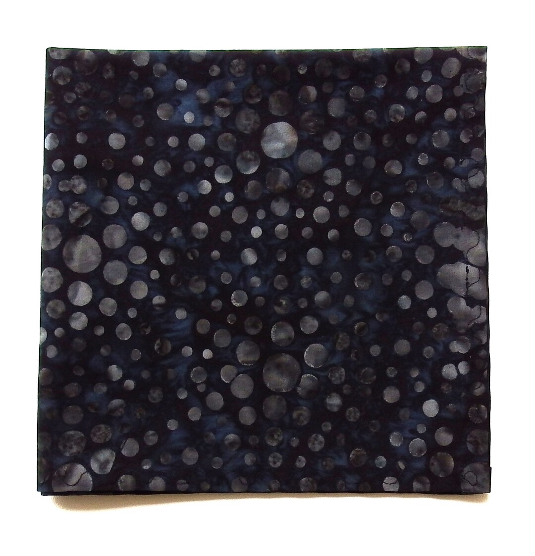 Dark Side of the Moon Handkerchief, 15 Cotton Batik Pocket Square, Full ...