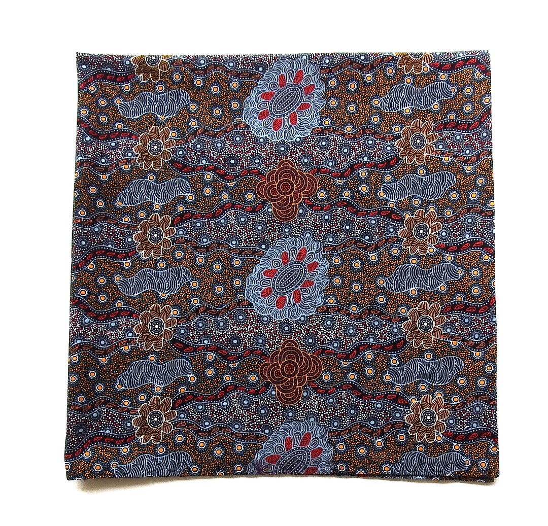 Cotton Bandanas, Australian Fabric, 22 Square Scarf, Unique Ethnic ...