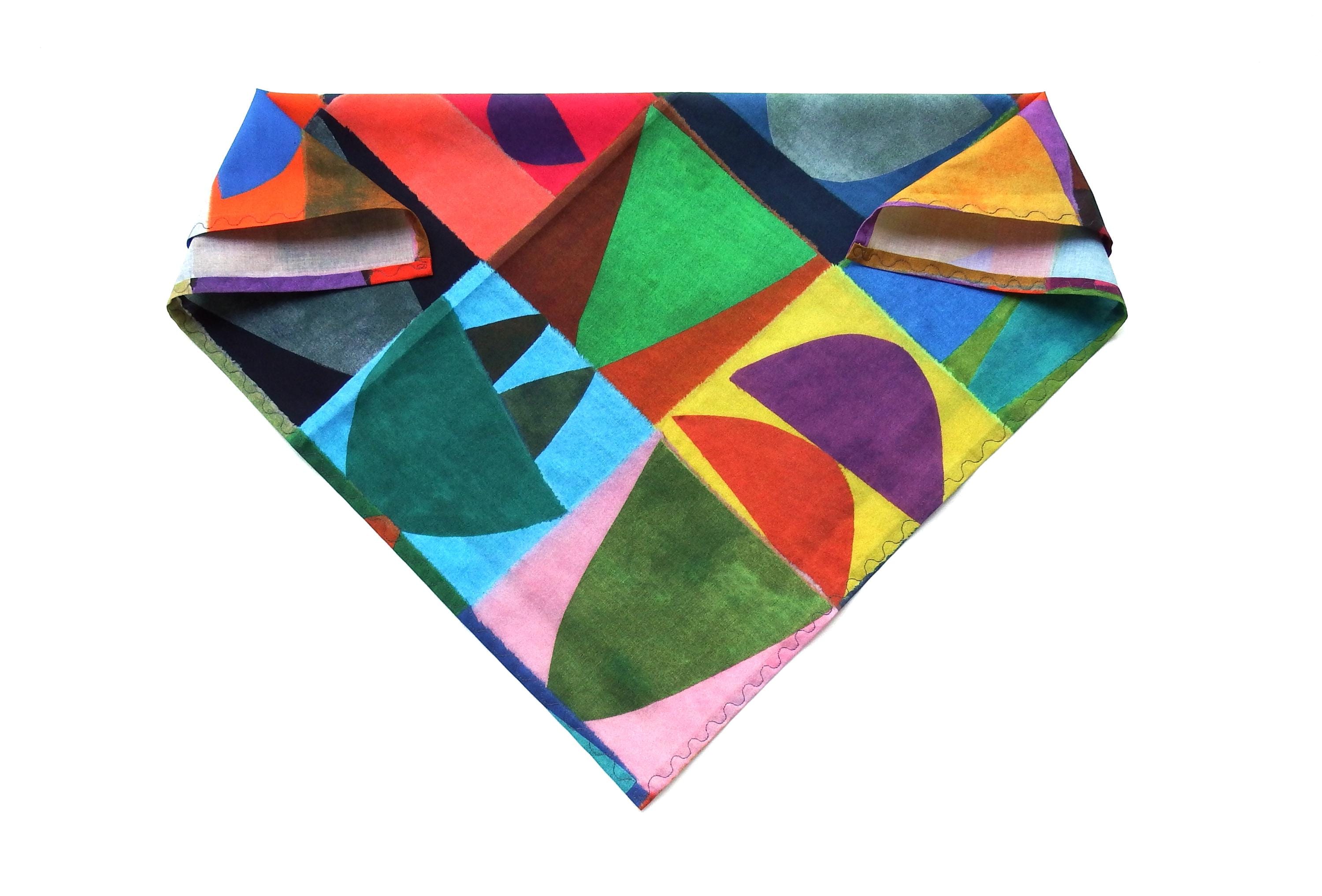 Marcia Derse Cotton Bandana: Painter's Palette Print Head Wrap - Etsy