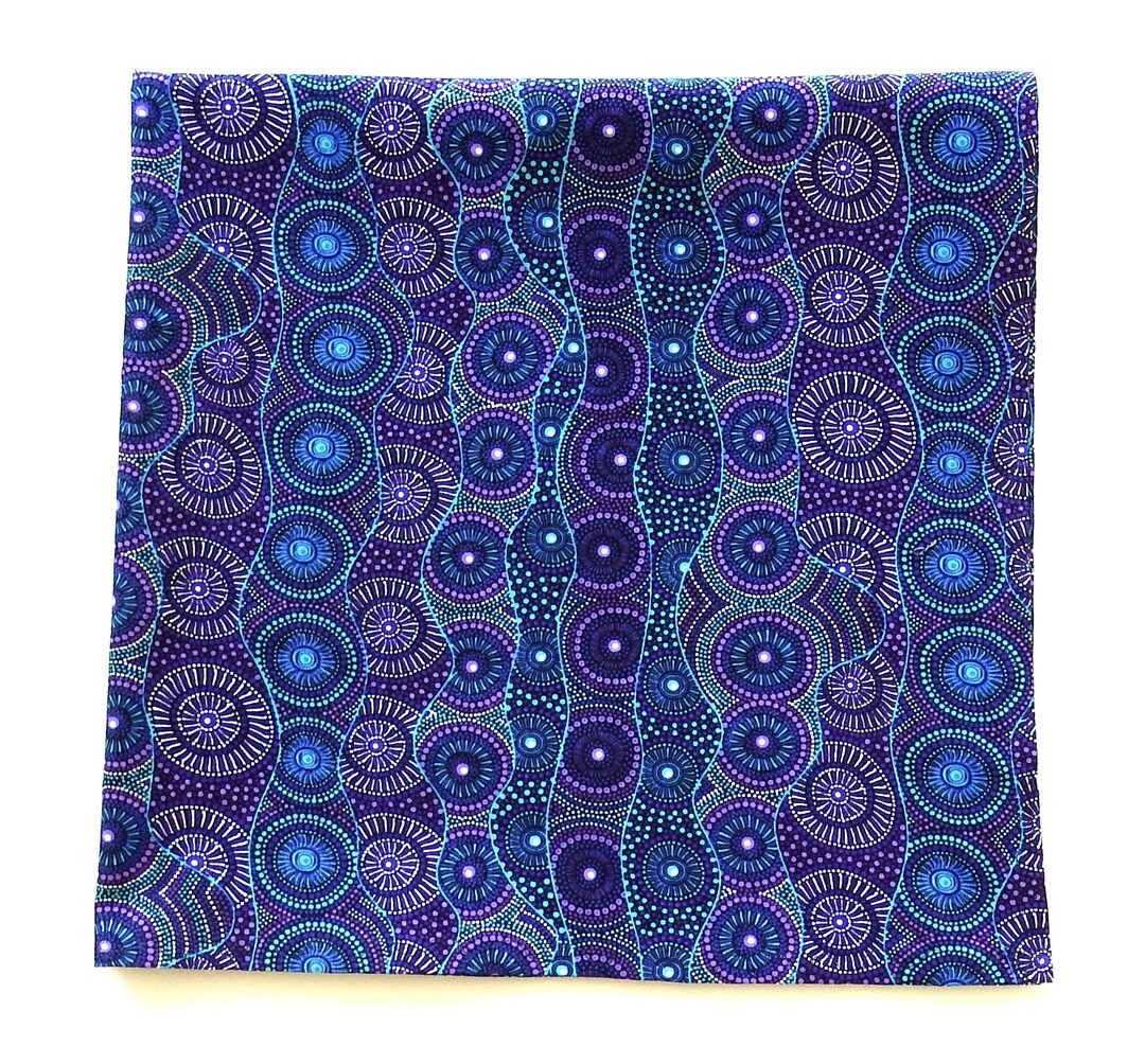 Cotton Bandanas, Mandalas, Purple, Turquoise, Blue, Soft Australian ...