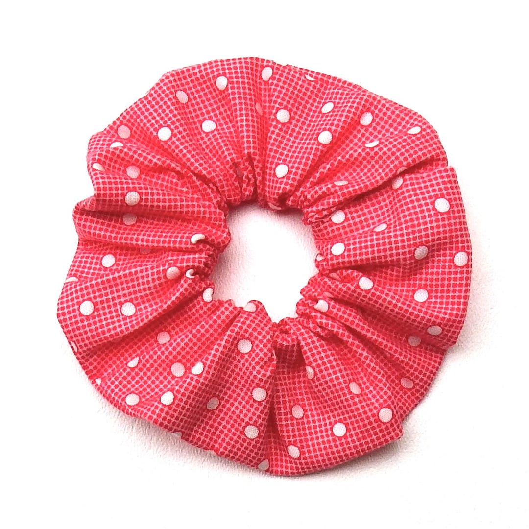 Hair Scrunchies, Hot Pink Checks and White Circles, Lake House Dry ...