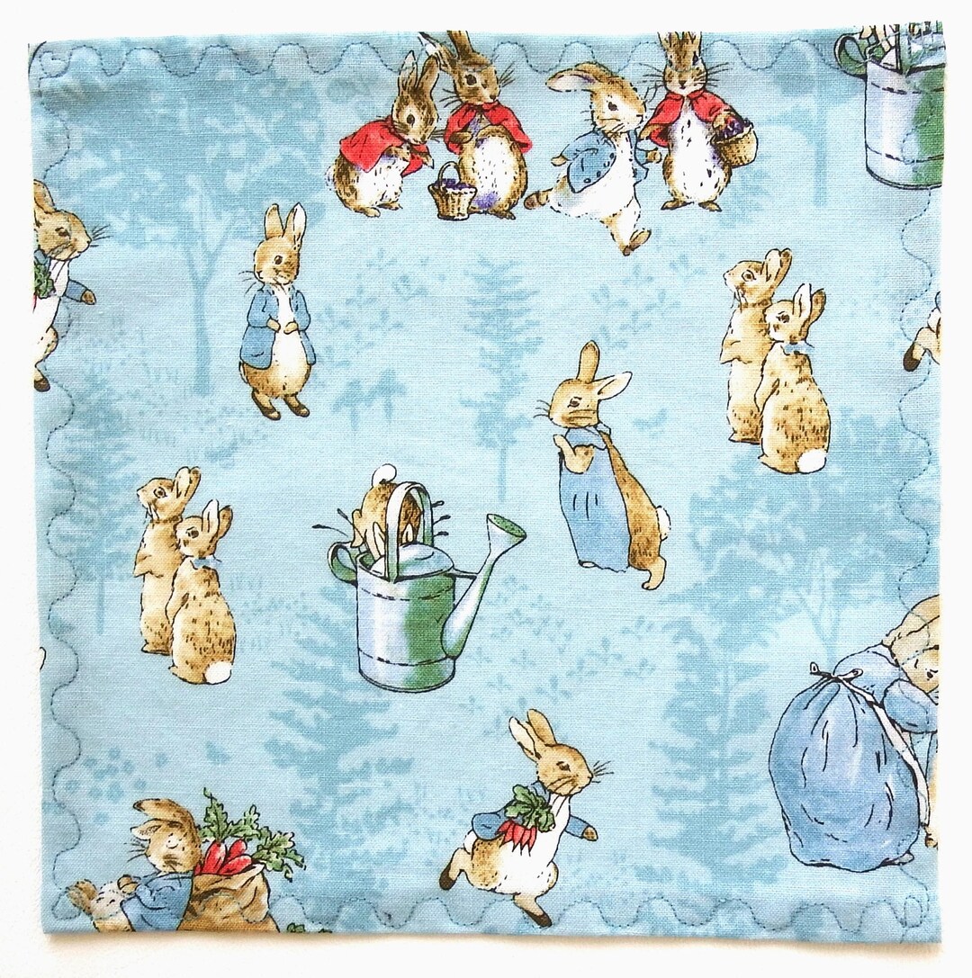 Peter Rabbit Hanky, Bunnies, Carrots, Hankies for Little Girls, 7 ...