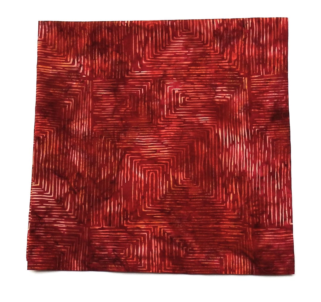 Batik Bandanas, Persimmon, Rust, Fall Color, Labyrinth, Cotton Head ...