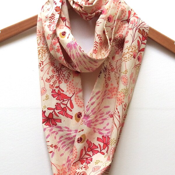 Coral Infinity Scarf - Etsy