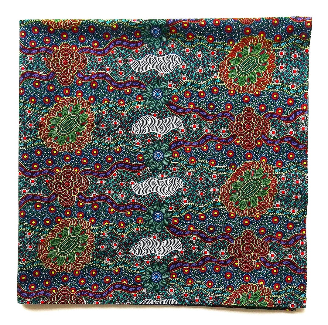 Australian Cotton Bandana, Super Soft Australian Print Fabric, 22 ...