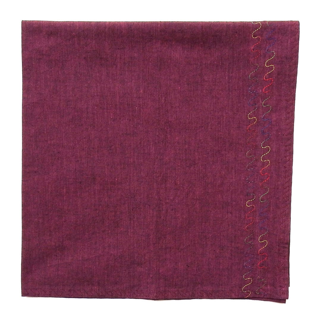 Cotton Bandana, Burgundy, Kaffe Fassett Yarn Dyed Cotton Fabric ...