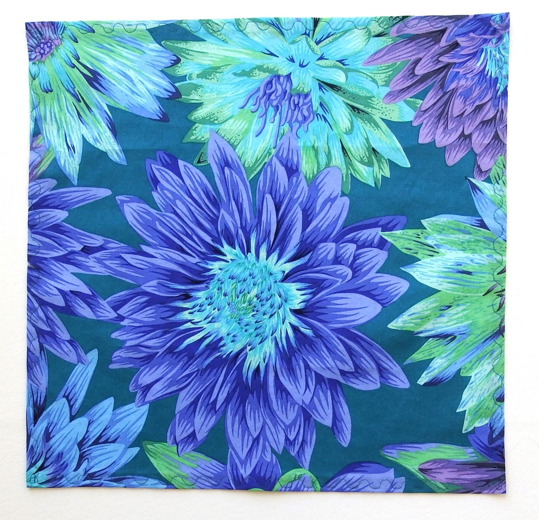 Water Lily Handkerchief, Cotton Print Hankies, Weddings, 12" Pocket ...