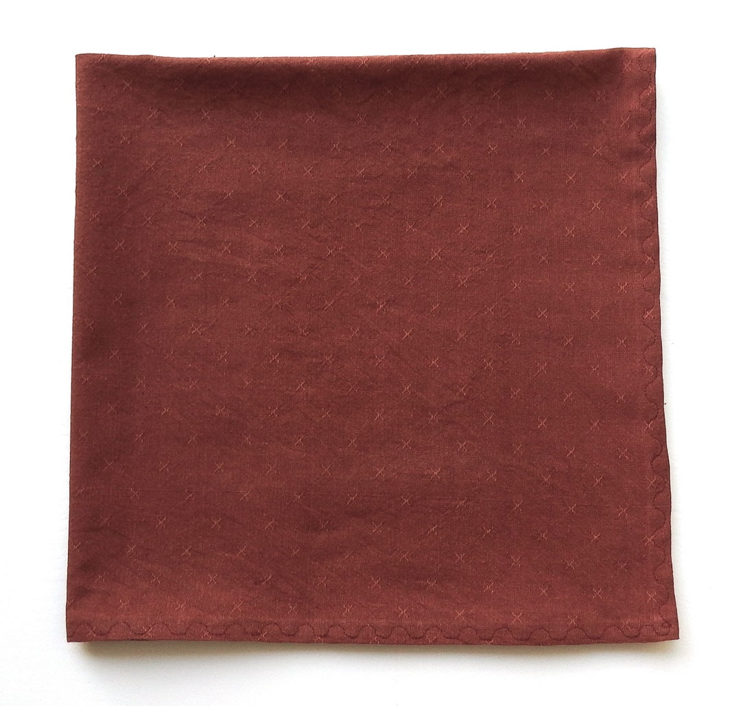 Cotton Bandana Rust Black Cherry Woven x - Etsy