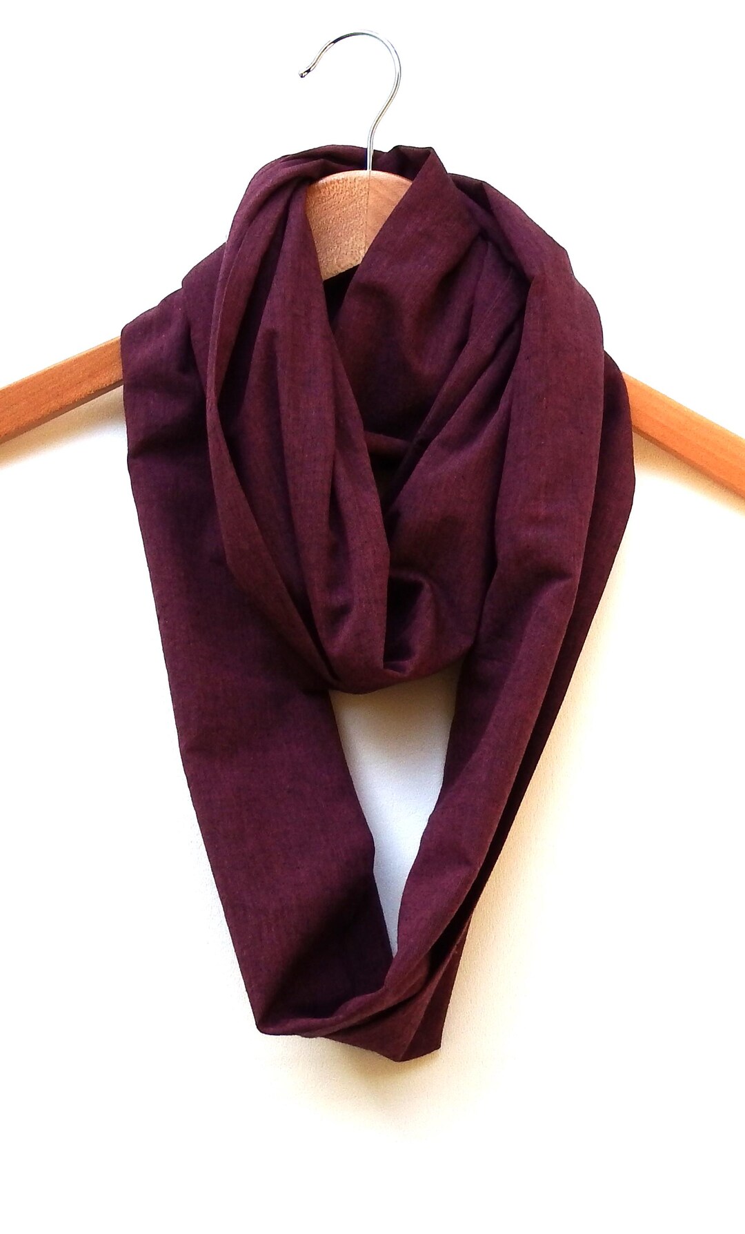Burgundy Infinity Scarf, Lightweight Winter Scarves, Kaffe Fassett Yarn ...