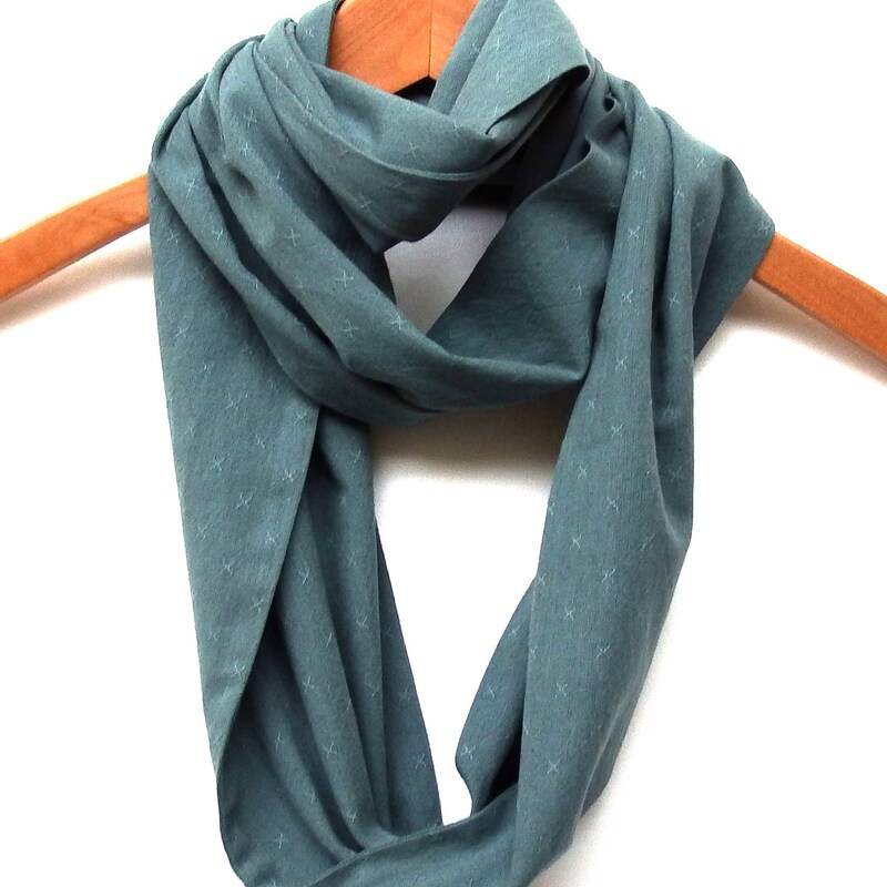 Green Infinity Scarf - Etsy