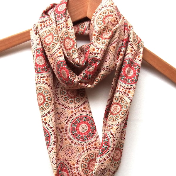 Coral Infinity Scarf - Etsy
