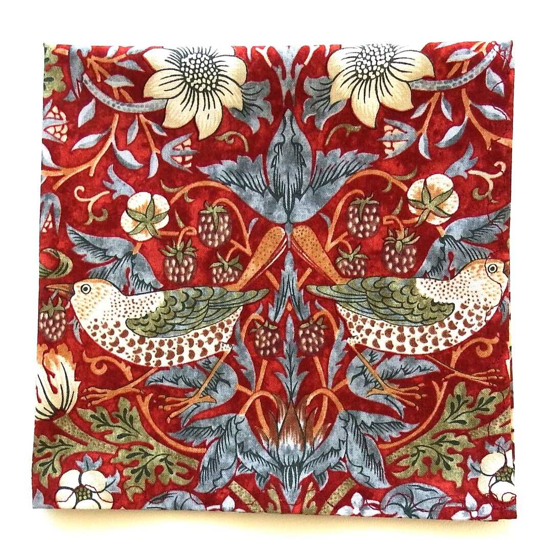 William Morris Hanky, Strawberry Thief, Birds, Vintage Look, Arts and ...