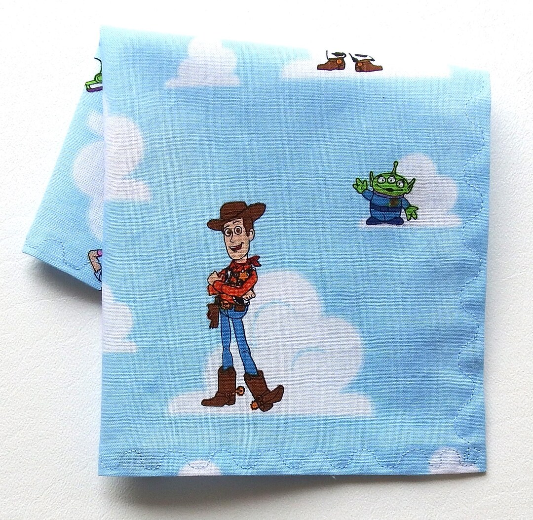 Toy Story Handkerchief, Children's Hankies, 9" Square, Cotton Print ...