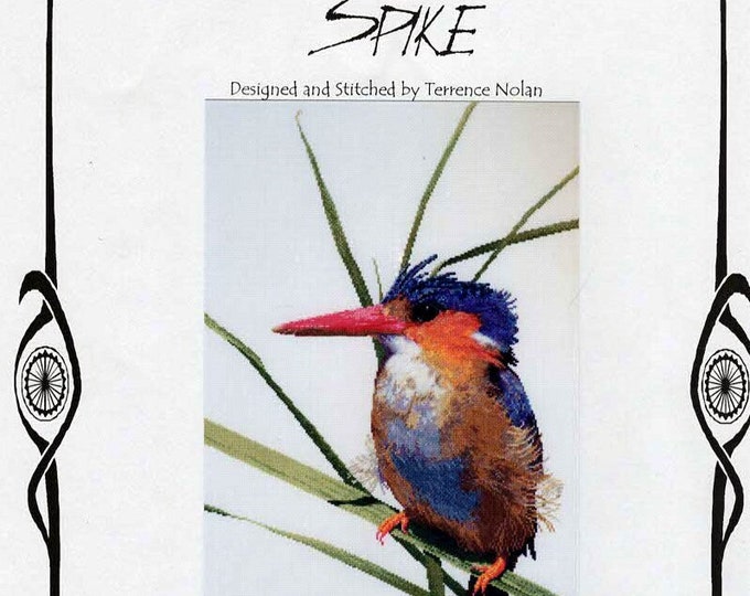 Kingfisher Bird "spike" Dimples Designs Cross Stitch Chart Terrence ...
