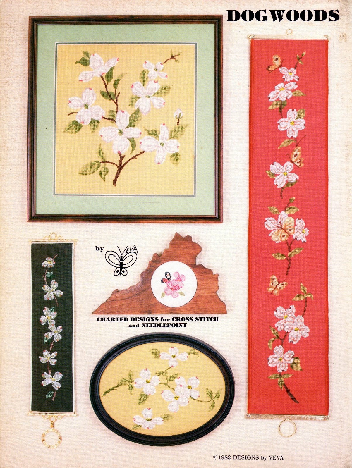 Dogwoods by Veva Charted Designs for Cross Stitch and Needlepoint ...