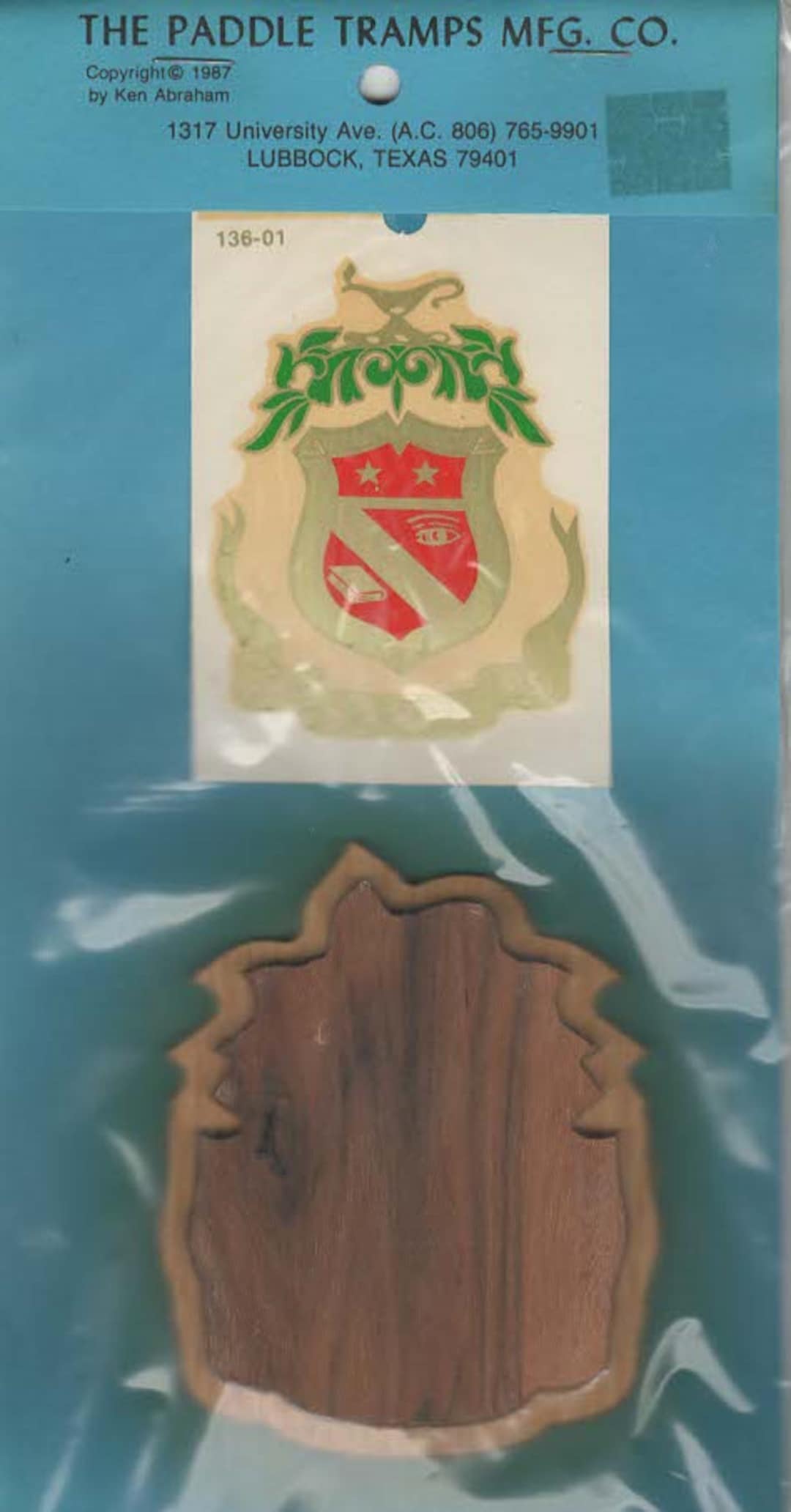 Phi Kappa Psi Wooden Paddle Tramp Crest 3 1/2" Oak and Walnut NOS - Etsy