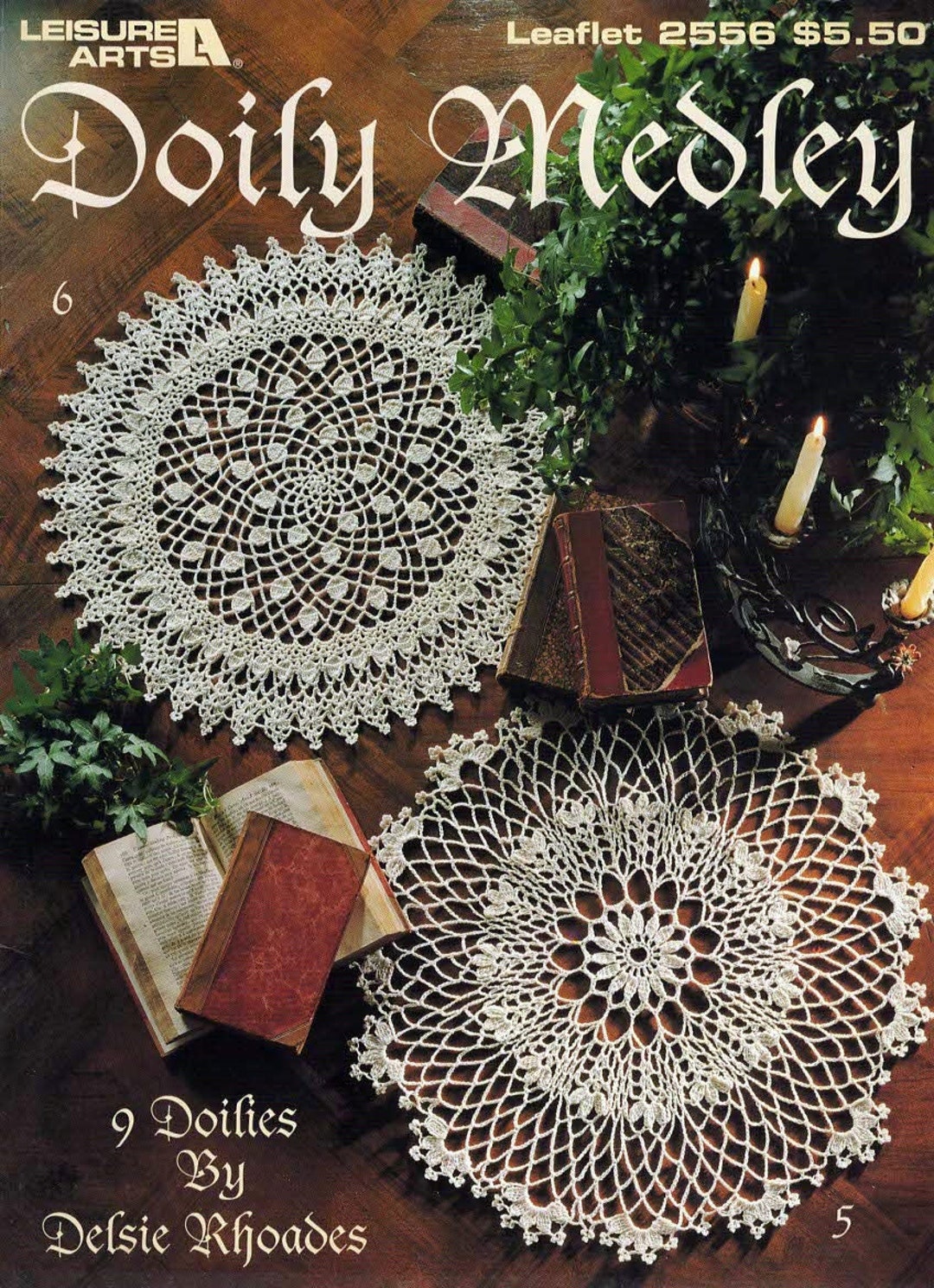 Doily Medley 9 Crocheted Designs by Delsie Rhoade Leaflet 2556 NOS - Etsy