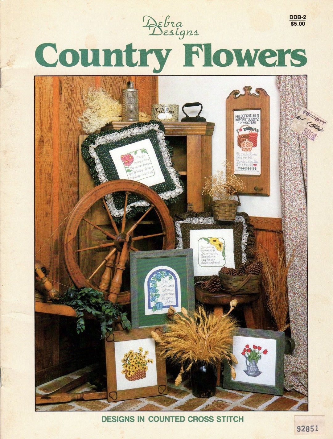 Country Flowers Debra Designs in Cross Stitch Tulips, Lilacs Leaflet ...