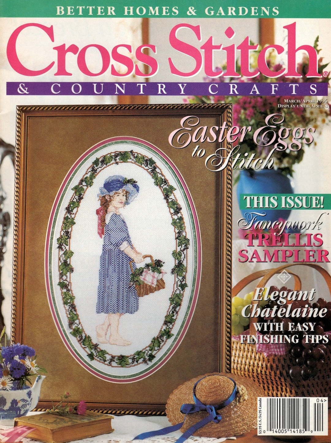 Cross Stitch & Country Crafts Easter, Butterflies Duckling Afghan Mar ...