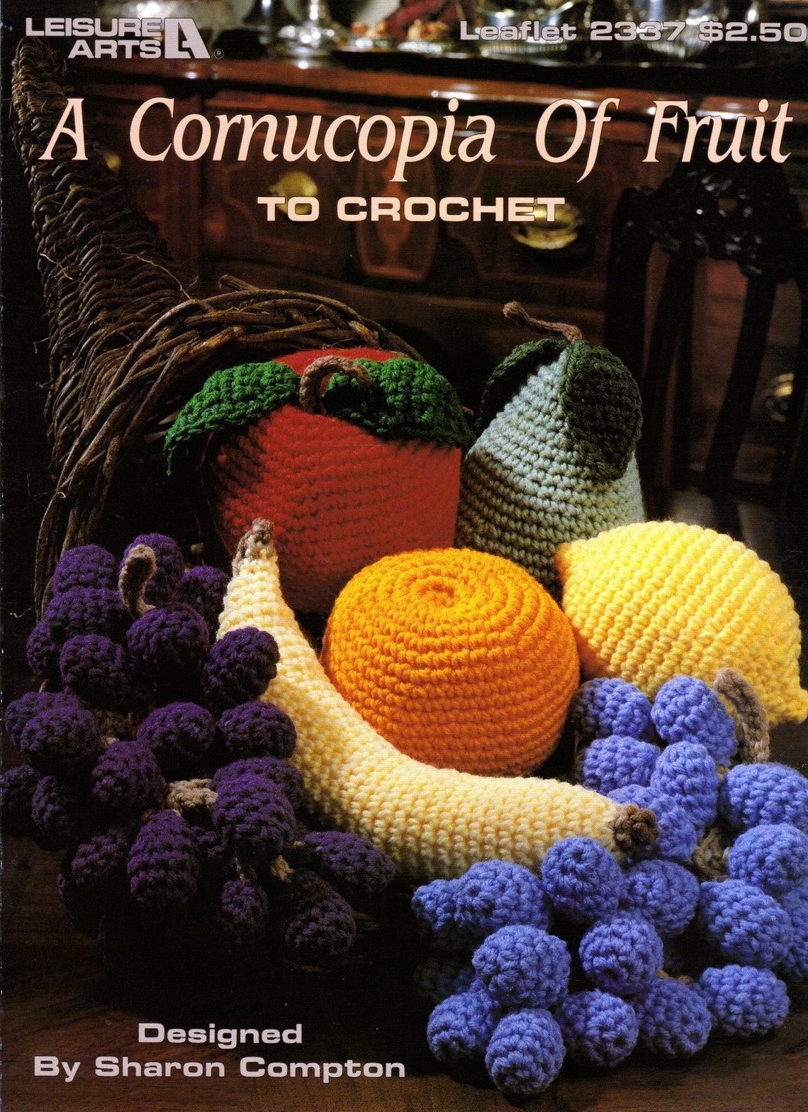 A Cornucopia of Fruit to Crochet Apple, Orange, Grapes, Lemon Leaflet ...